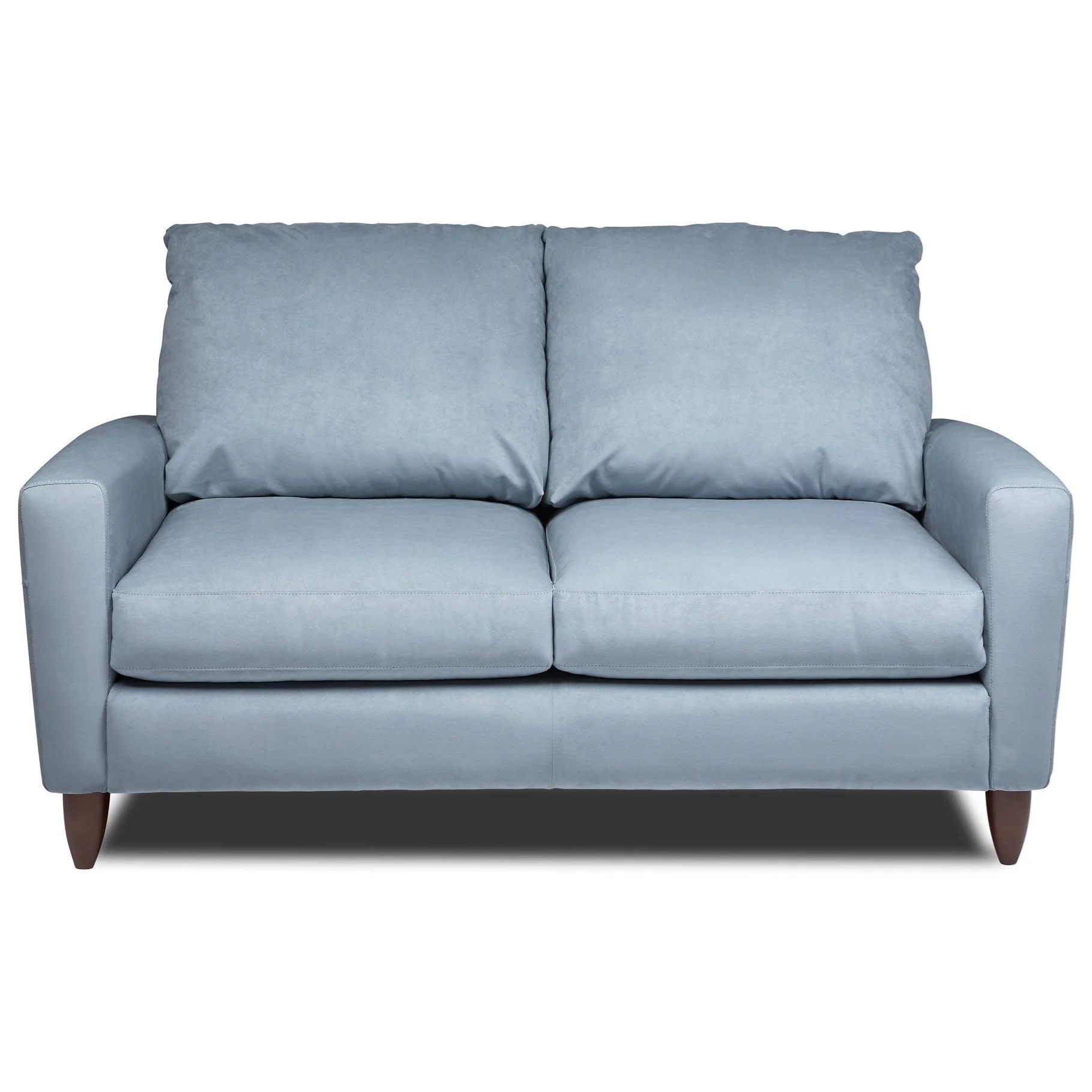 American Leather Bennet BEN-LVS-ST Contemporary Loveseat with Exposed Wood Legs | Reeds ...